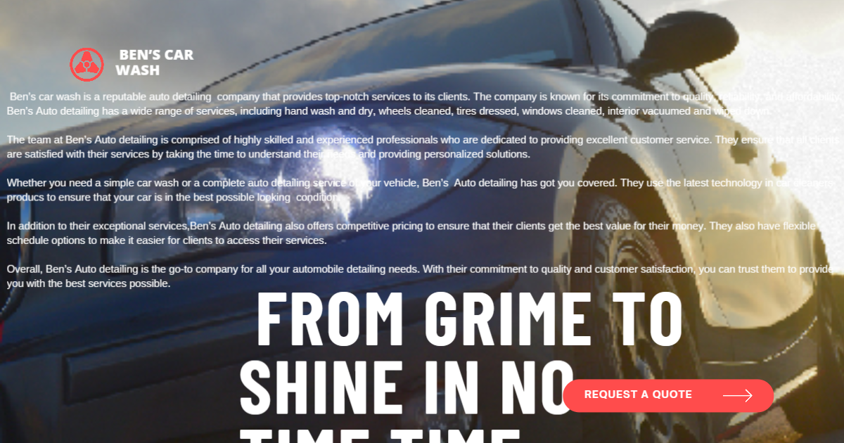 Ben's auto detailing